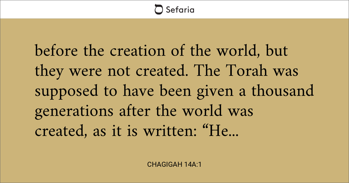Chagigah 14a:1