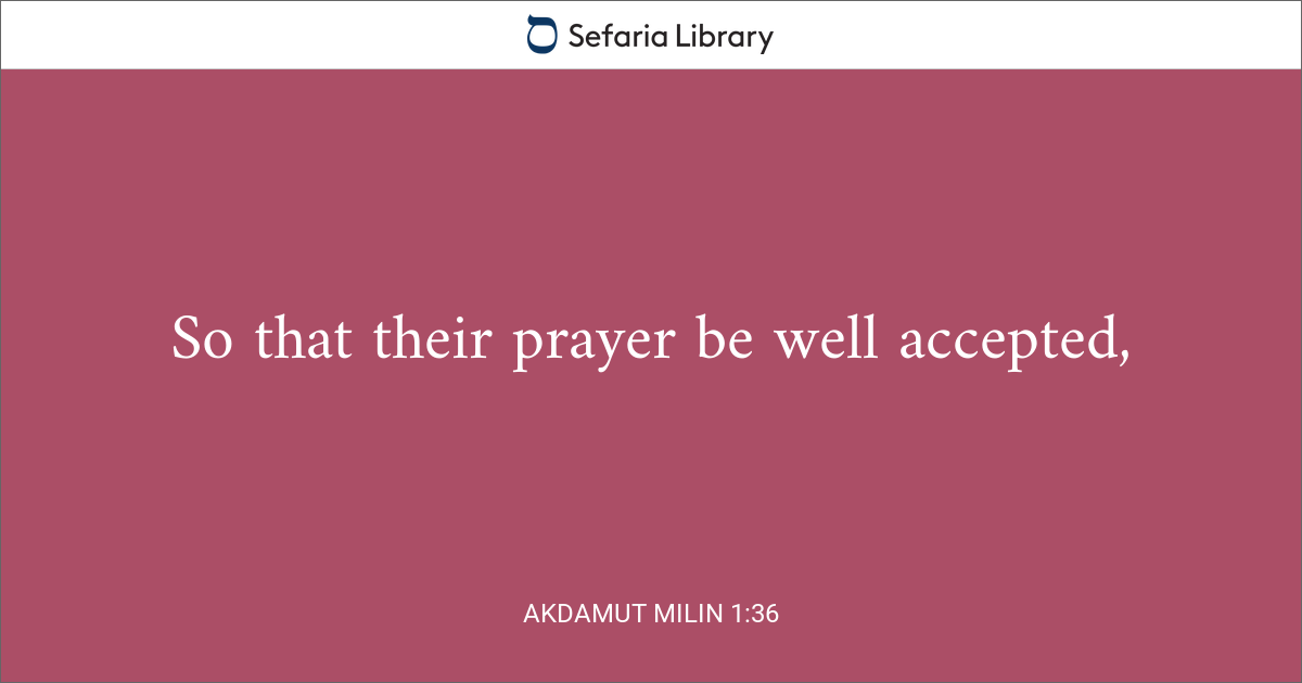 Akdamut Milin 1:36 | Sefaria Library