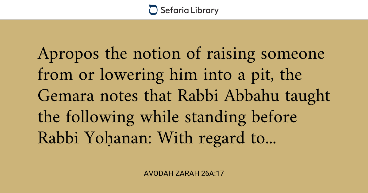 Avodah Zarah 26a:17 | Sefaria Library