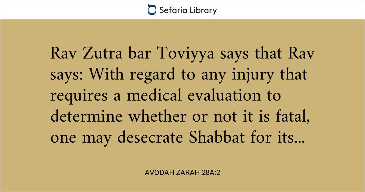 Avodah Zarah 28a:2 | Sefaria Library