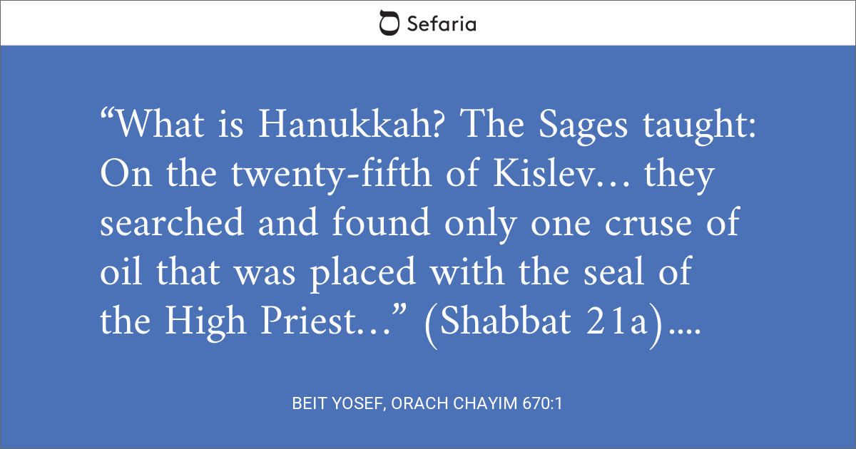 Beit Yosef, Orach Chayim 670:1 | Sefaria Library