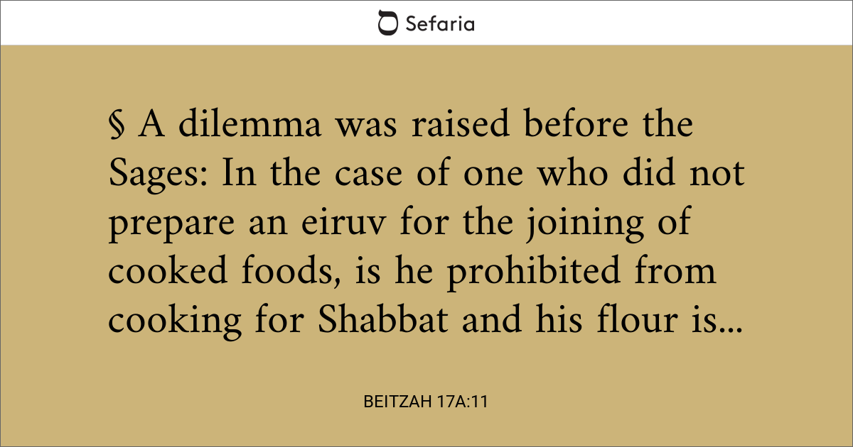 Beitzah 17a:11