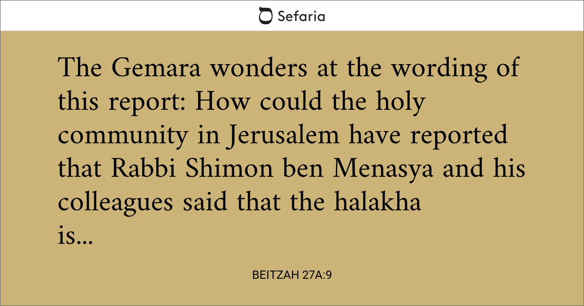 Beitzah 27a:9