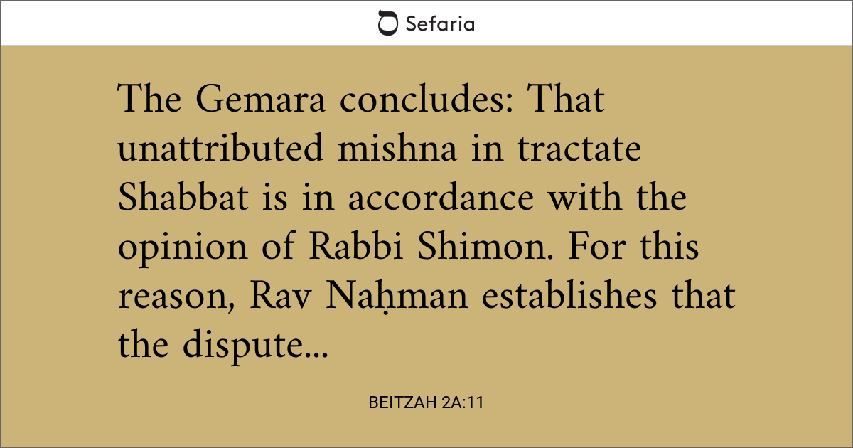 Beitzah 2a:11