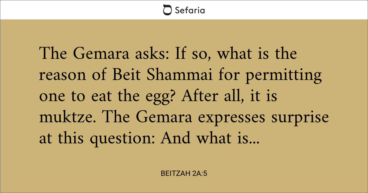 Beitzah 2a:5