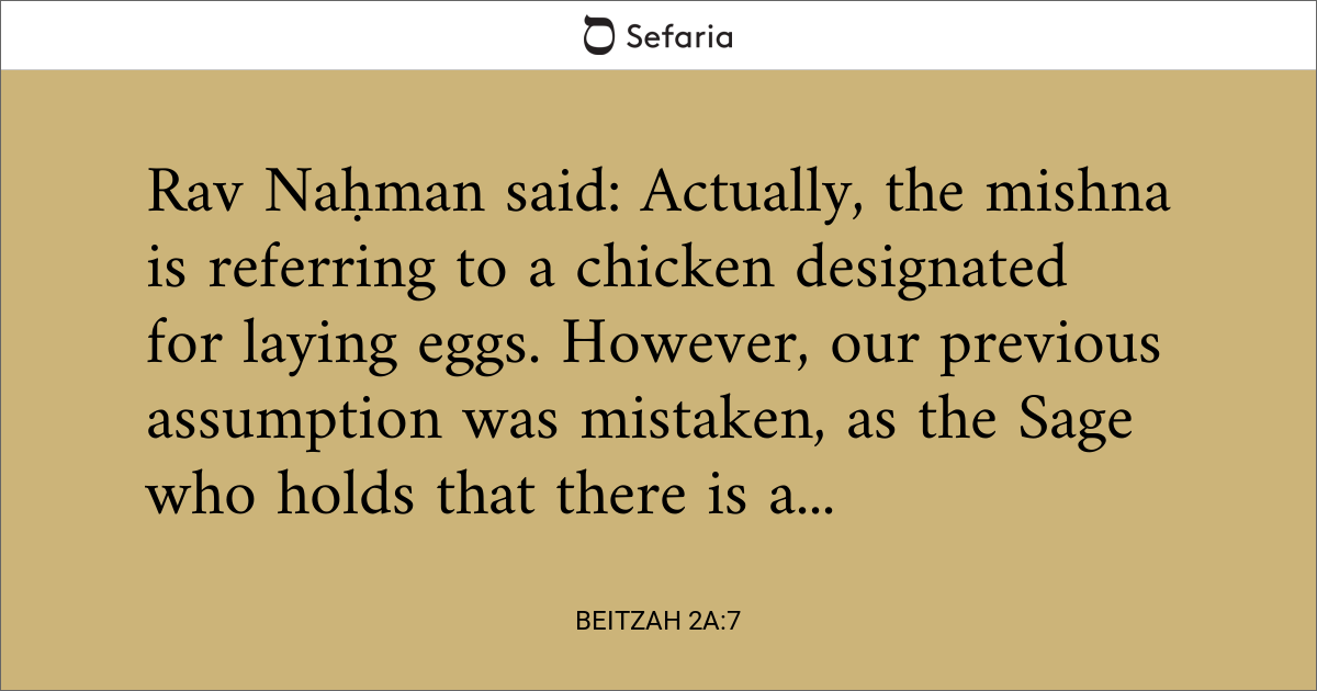 Beitzah 2a:7