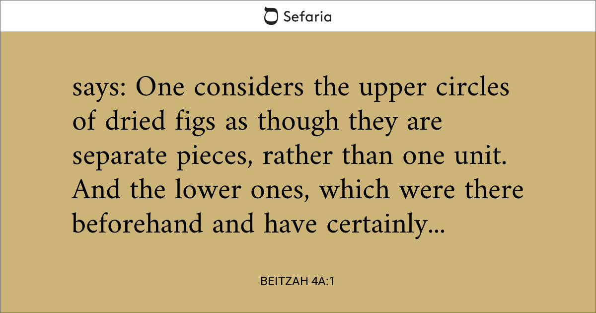 Beitzah 4a:1