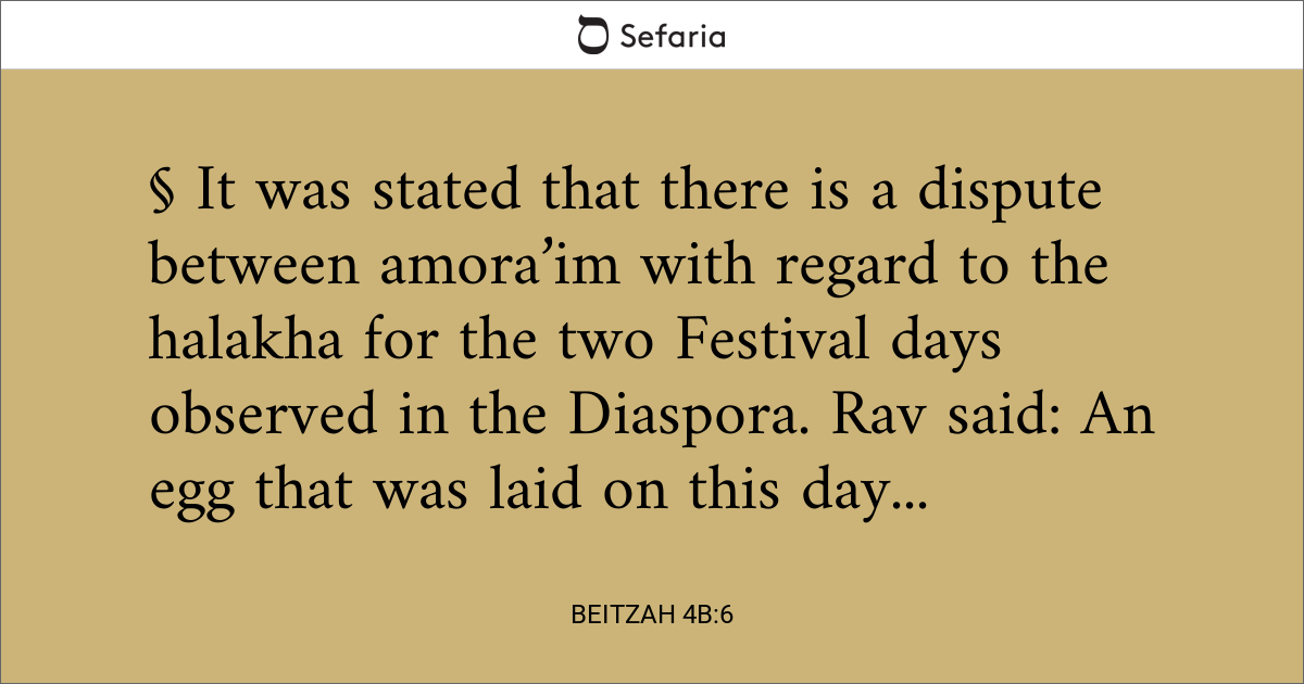 Beitzah 4b:6