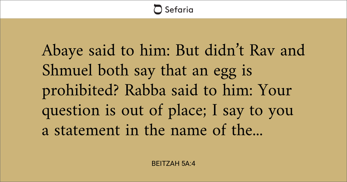 Beitzah 5a:4