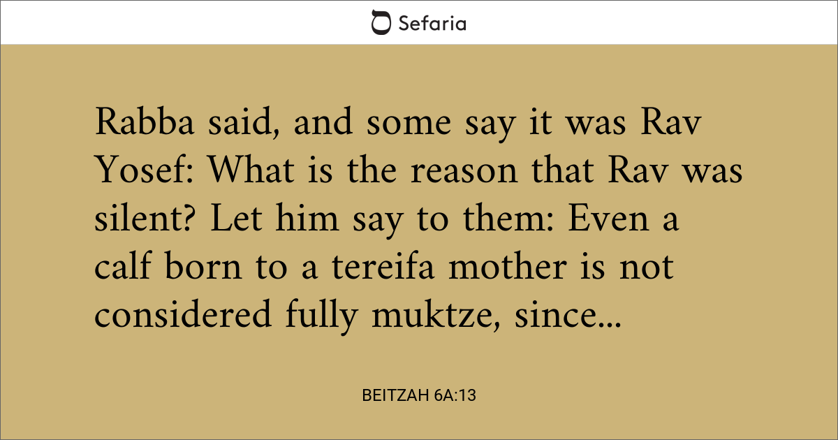 Beitzah 6a:13