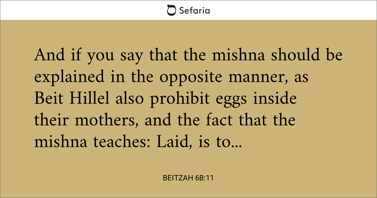 Beitzah 6b:11