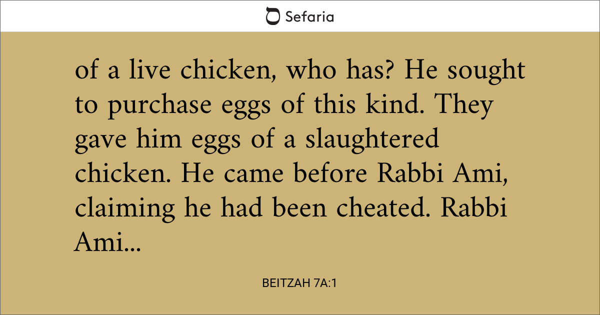 Beitzah 7a:1