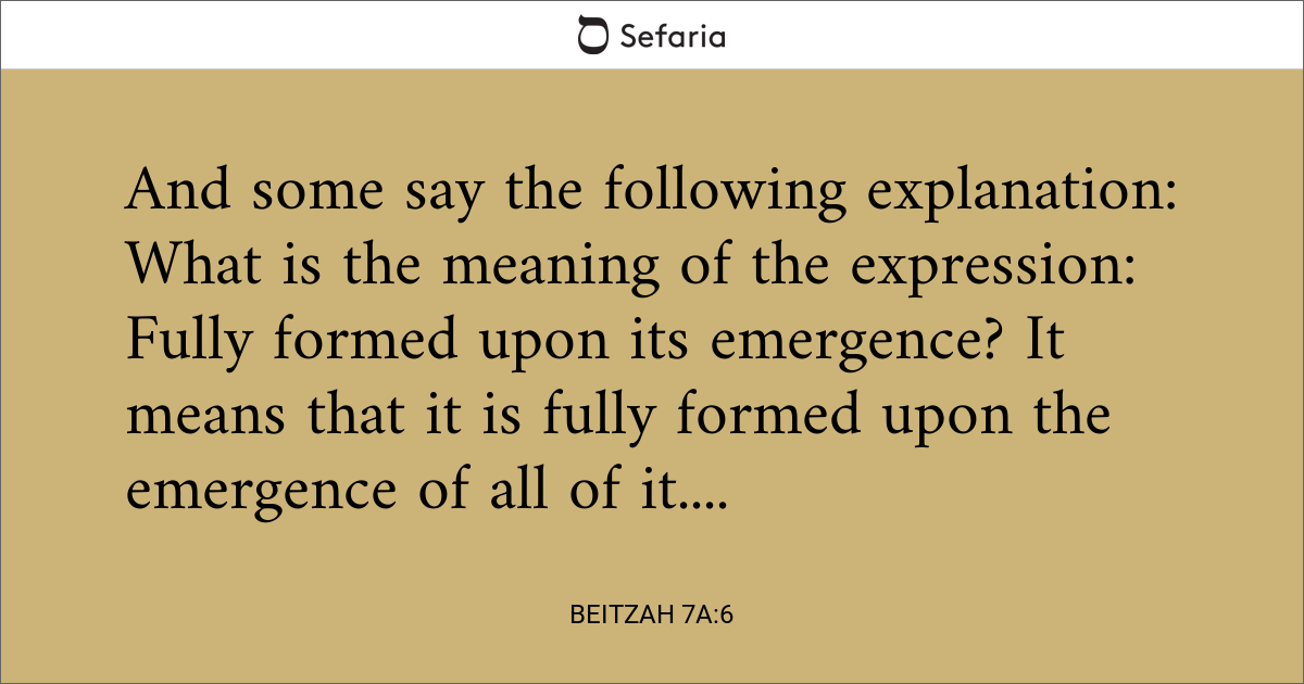 Beitzah 7a:6