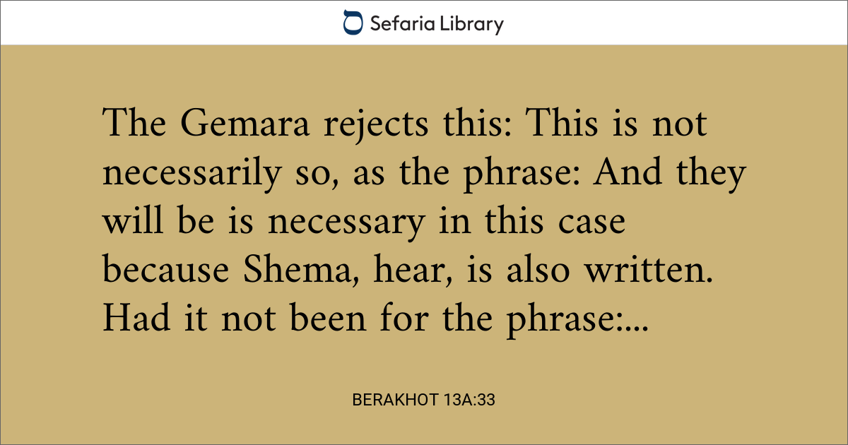 Berakhot 13a:33 | Sefaria Library