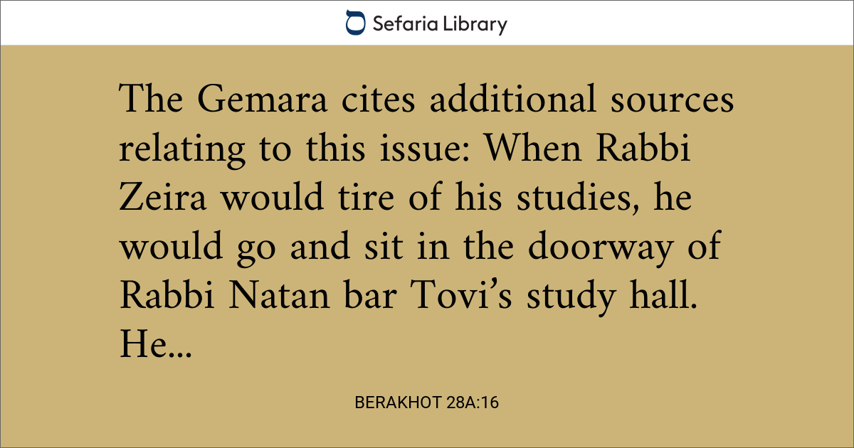 Berakhot 28a:16 | Sefaria Library