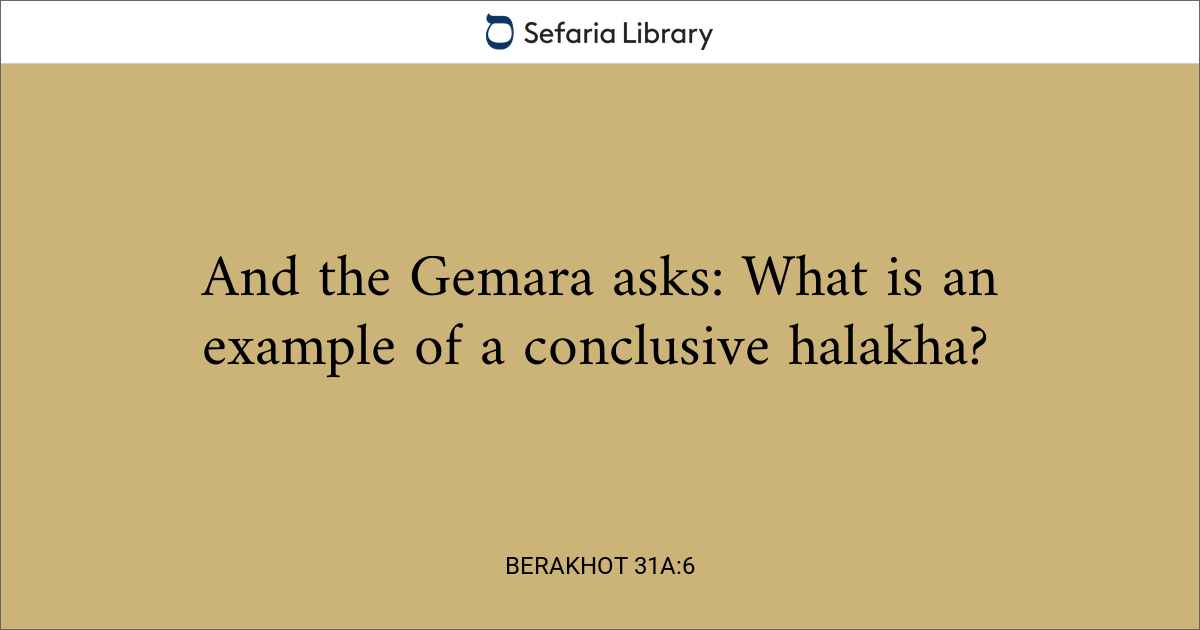 Berakhot 31a:6