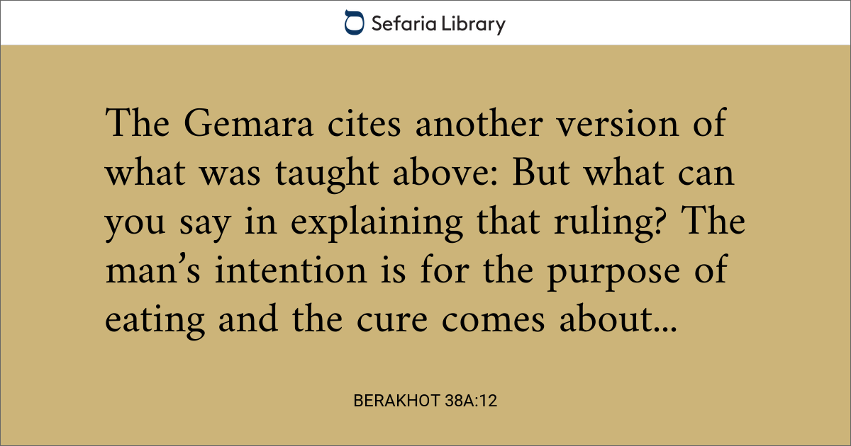 Berakhot 38a:12 | Sefaria Library