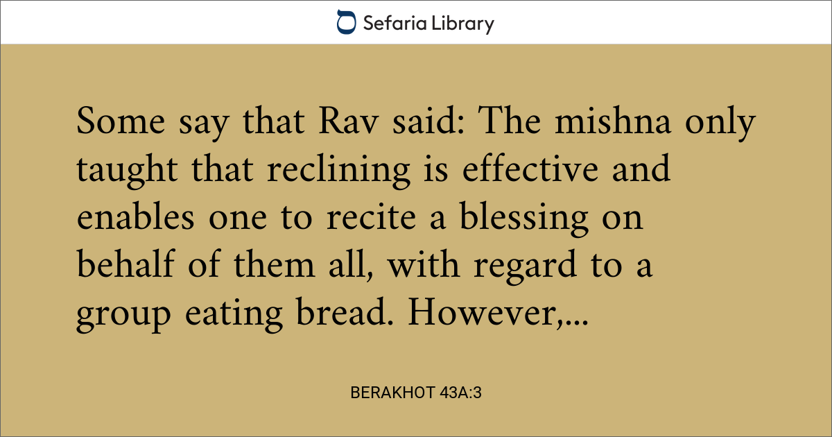 Berakhot 43a:3 | Sefaria Library