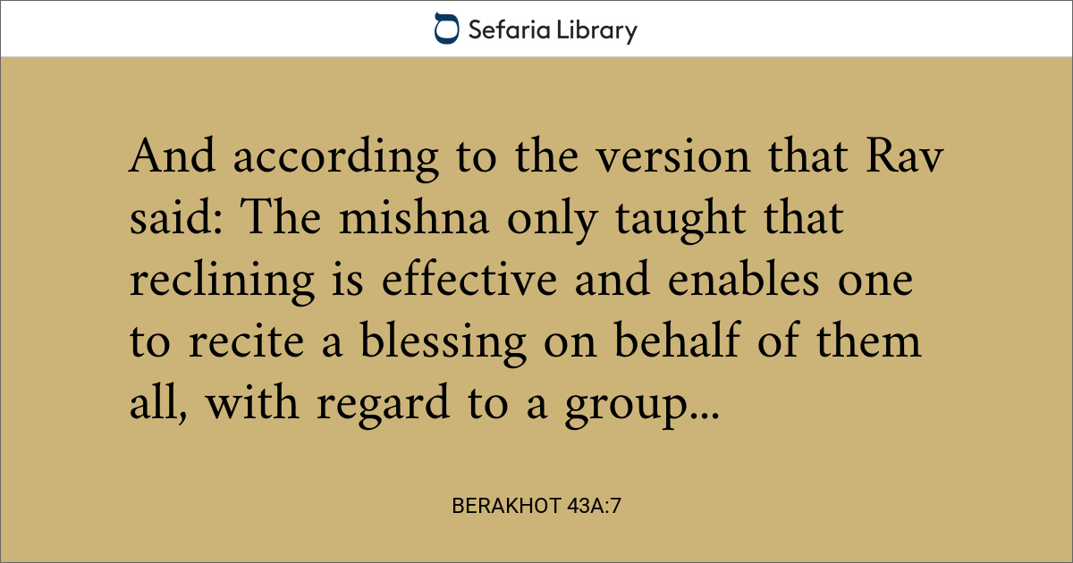 Berakhot 43a:7 | Sefaria Library