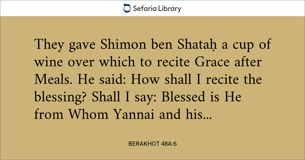 Berakhot 48a:6 | Sefaria Library