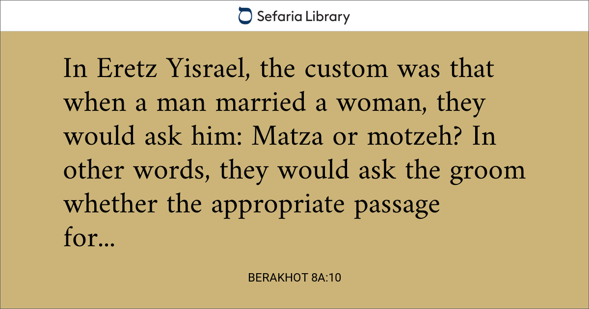 Berakhot 8a:10 | Sefaria Library