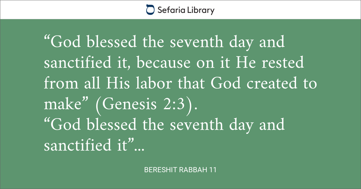 Bereshit Rabbah 11