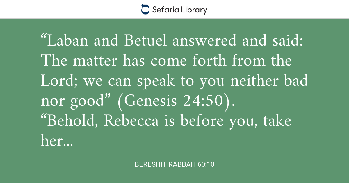 Bereshit Rabbah 60:10
