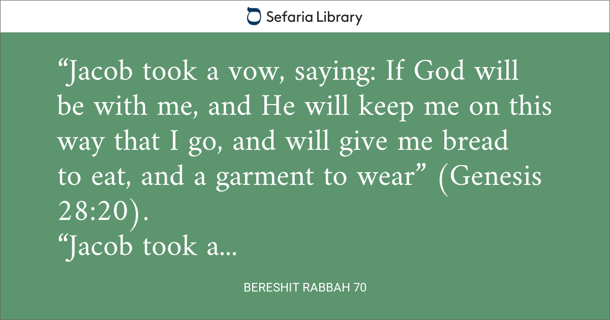 Bereshit Rabbah 70 | Sefaria Library