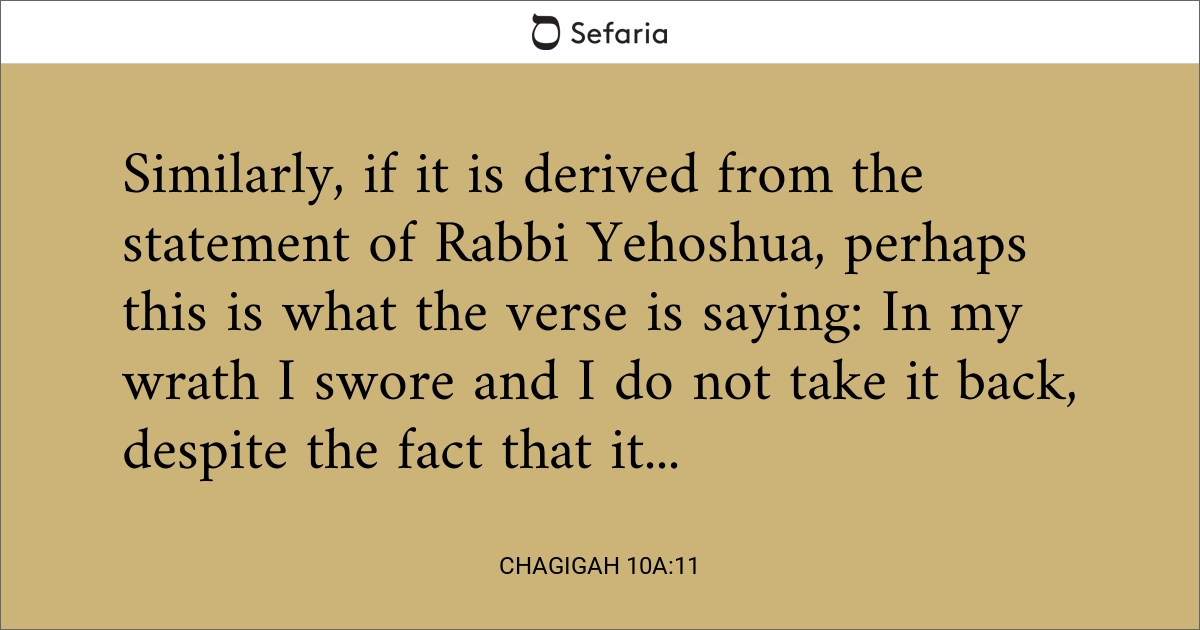 Chagigah 10a:11
