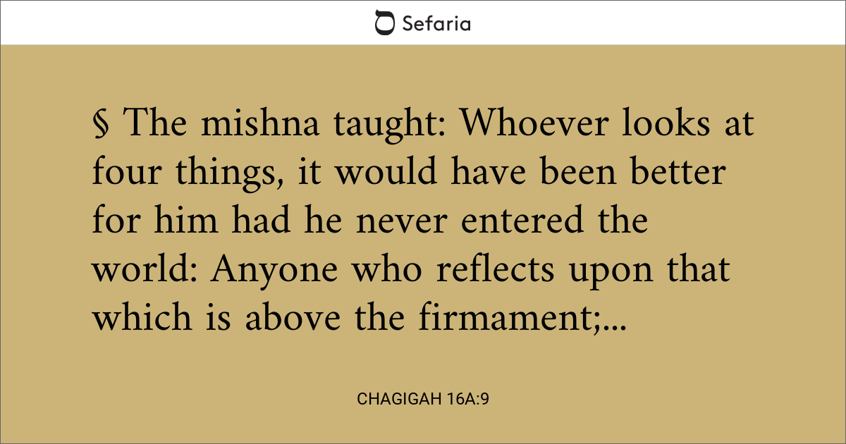 Chagigah 16a:9