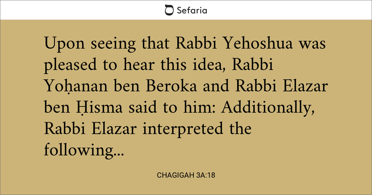 Chagigah 3a:18