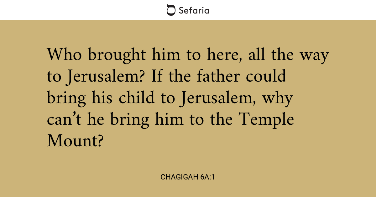 Chagigah 6a:1