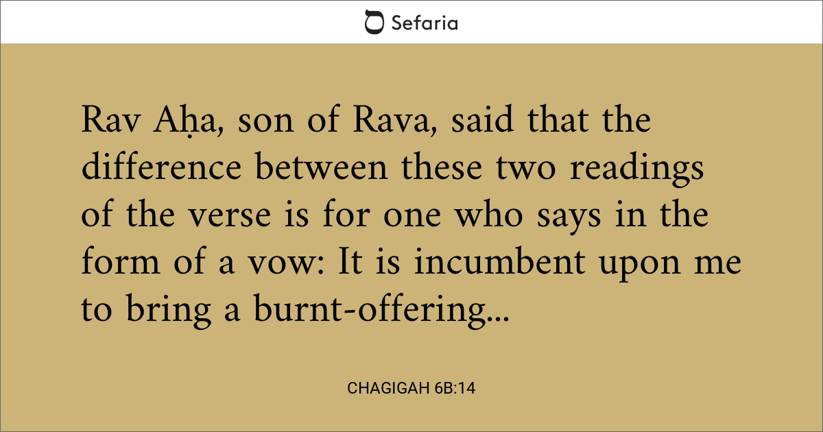Chagigah 6b:14