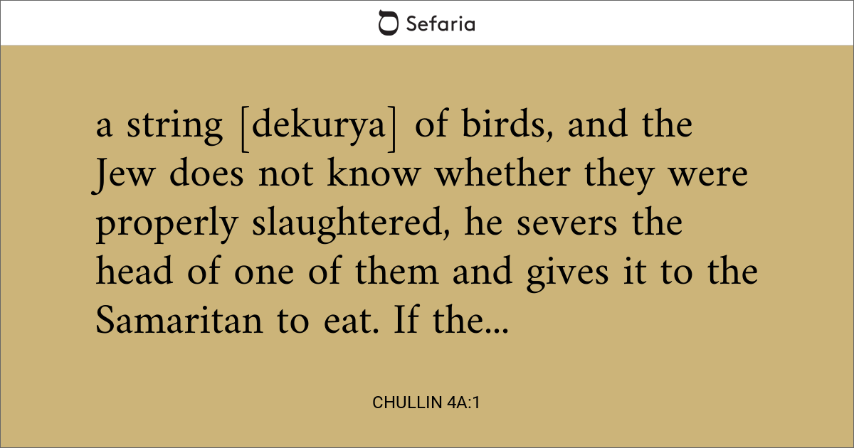 Chullin 4a:1