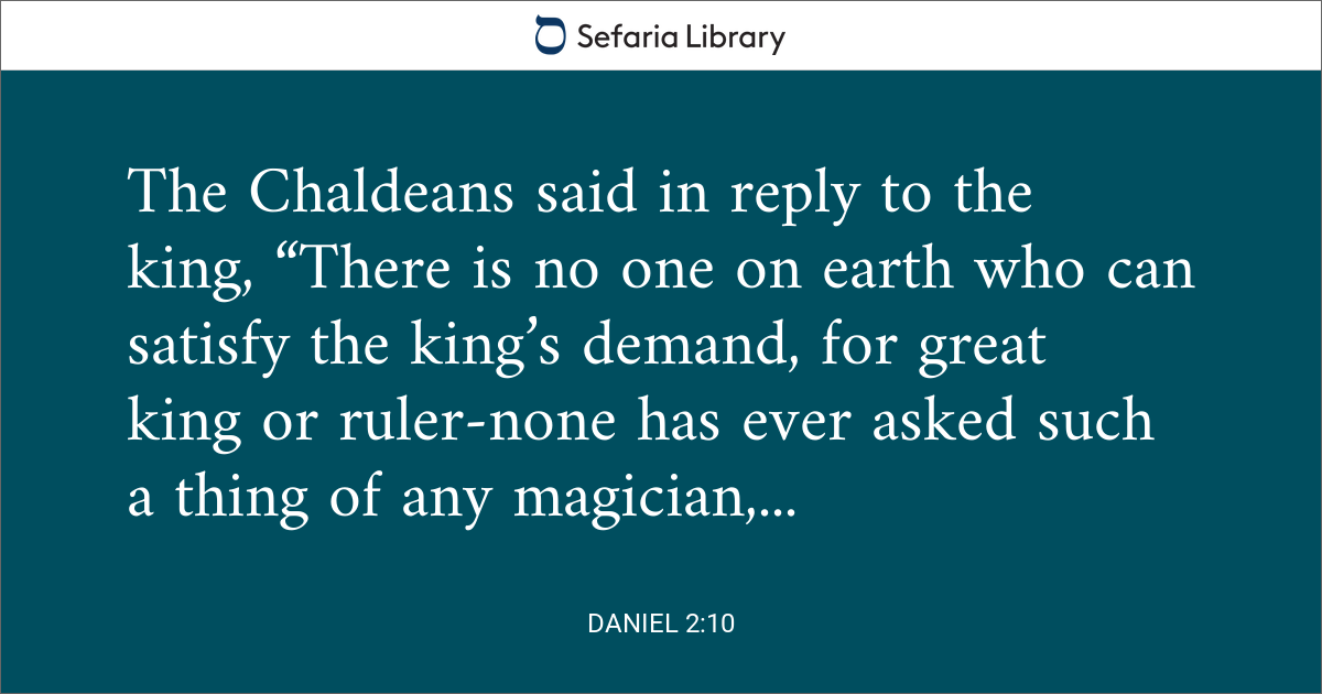 Daniel 2:10