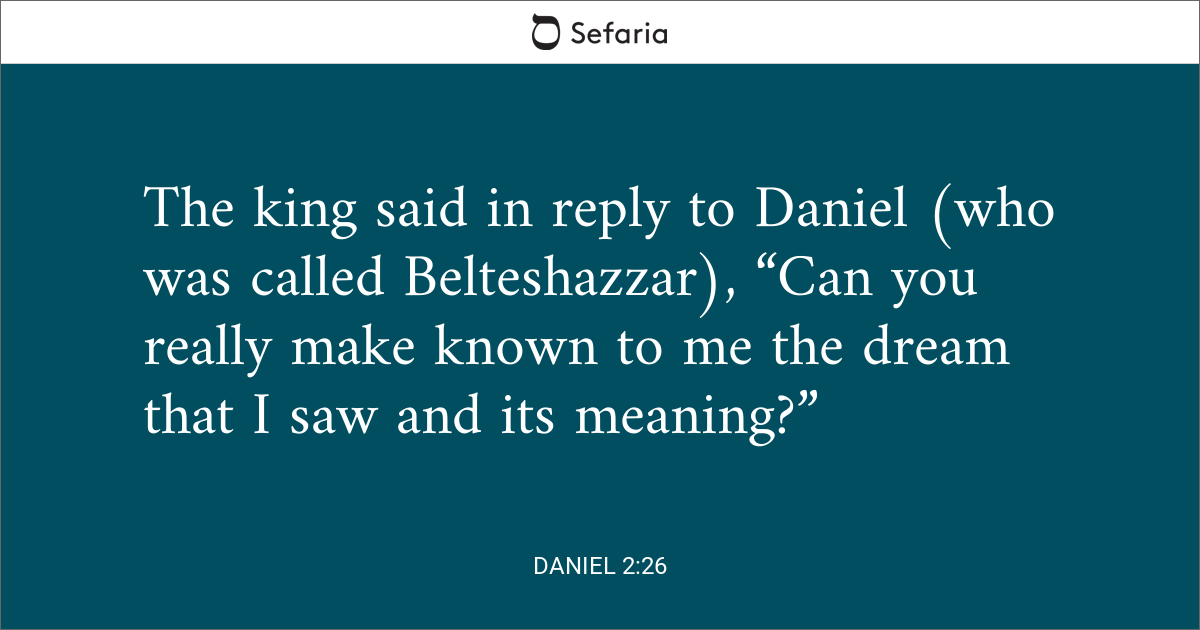 Daniel 2:26