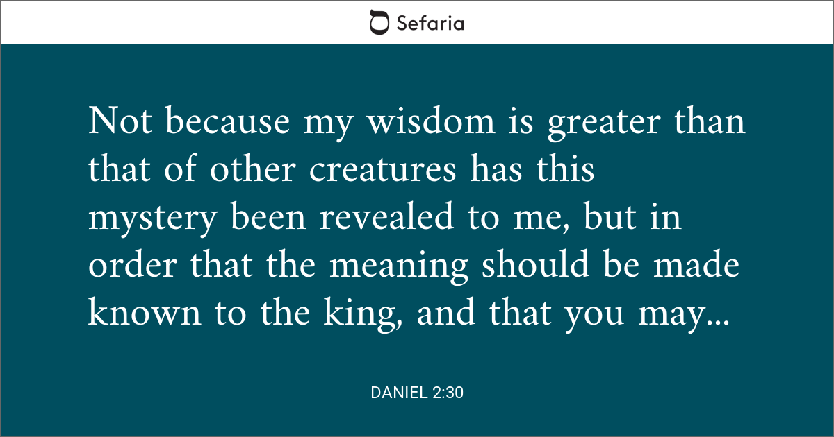 Daniel 2:30