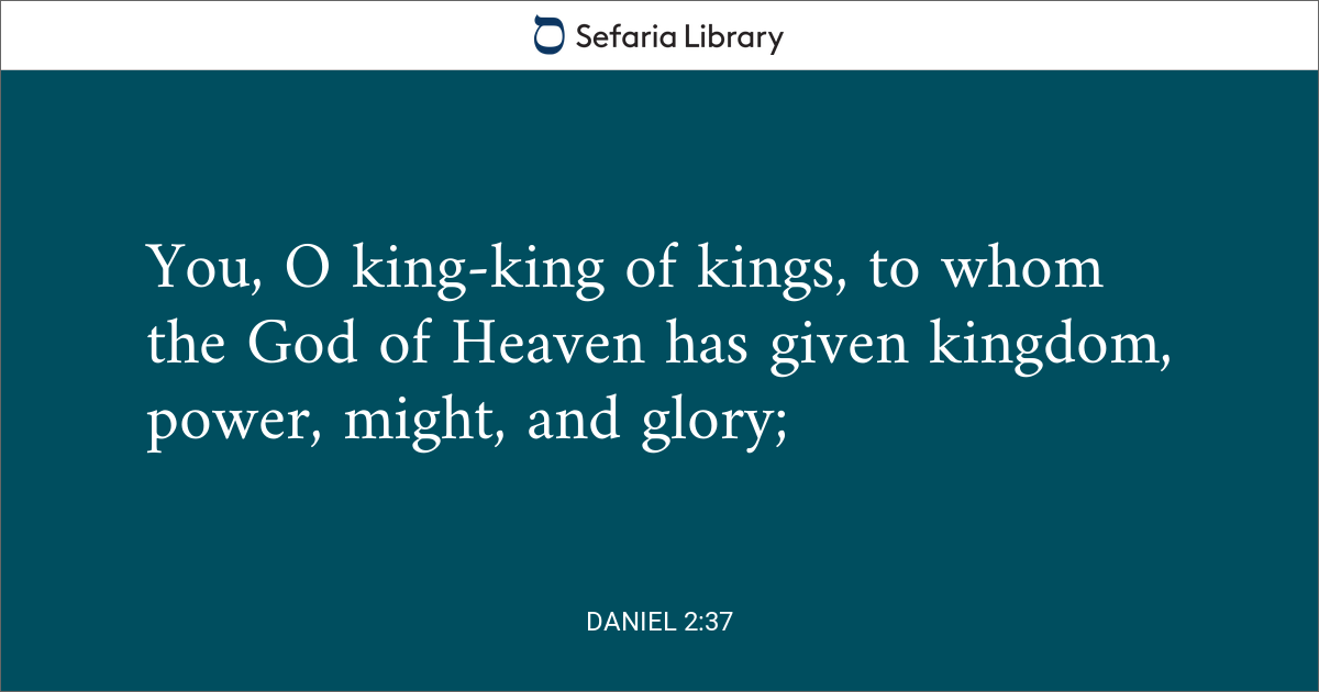 Daniel 2:37