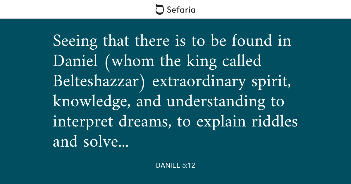 Daniel 5:12