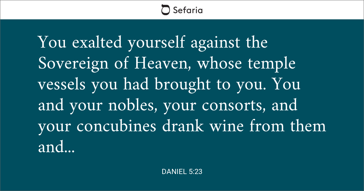 Daniel 5:23