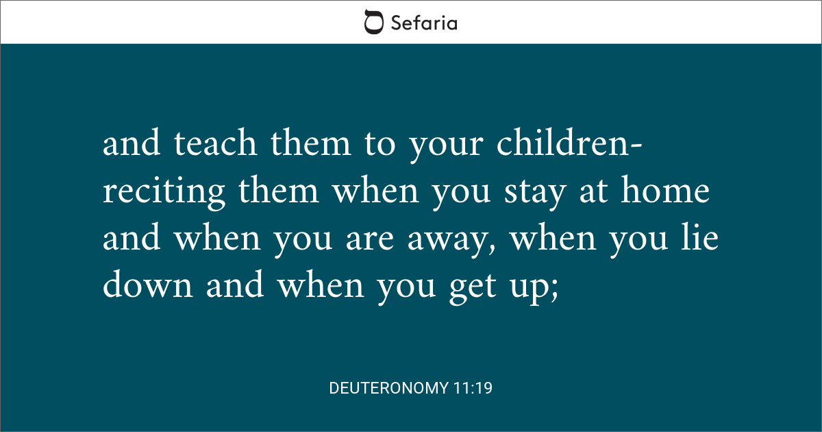 Deuteronomy 11:19
