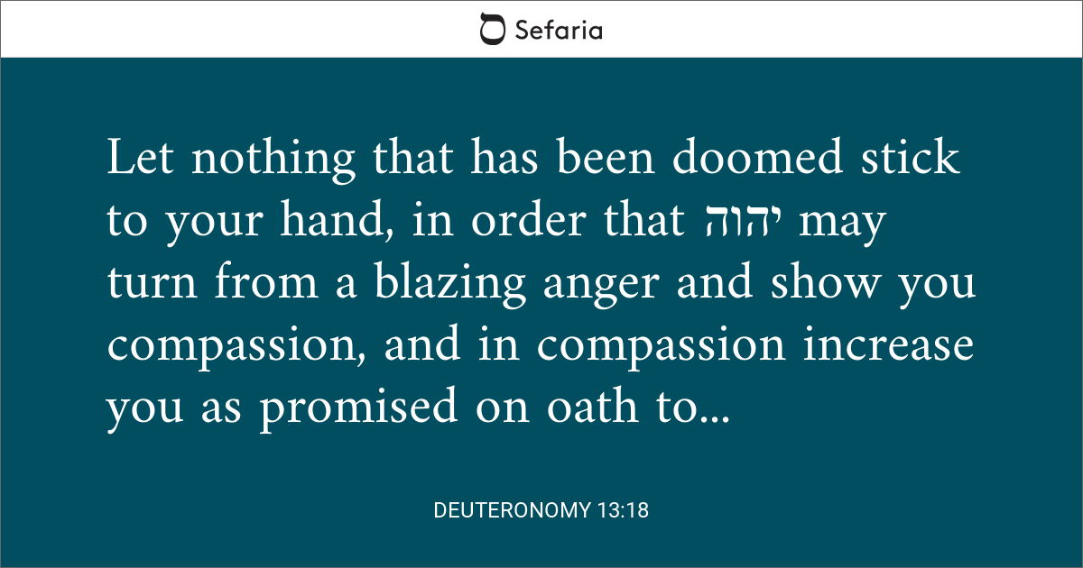 Deuteronomy 13:18