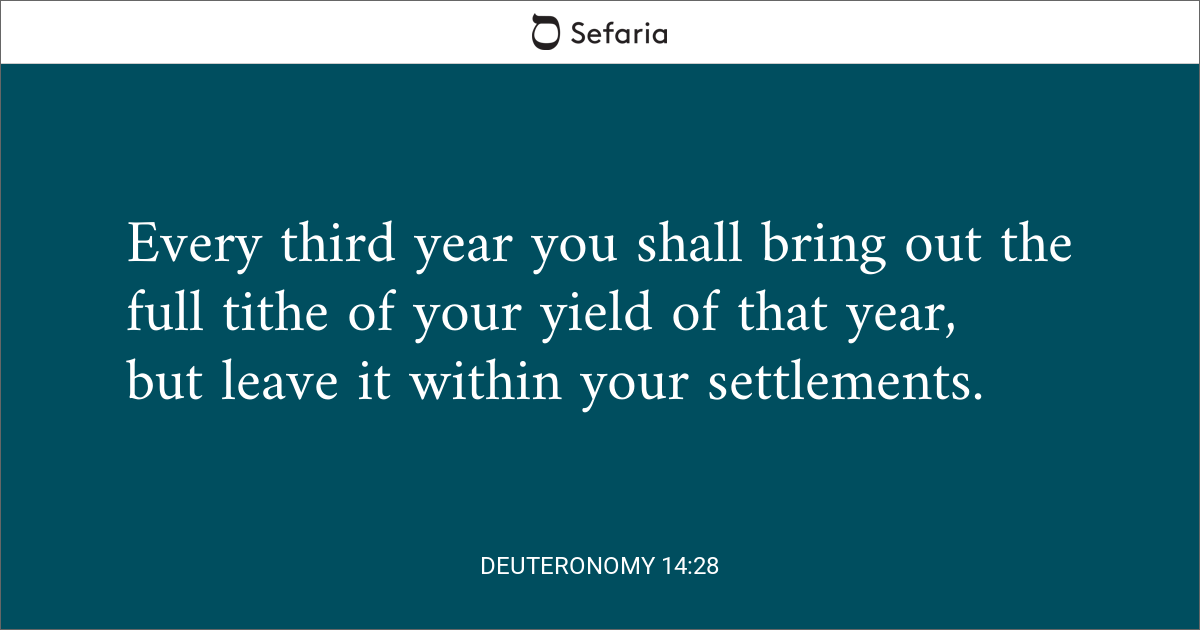 Deuteronomy 14:28