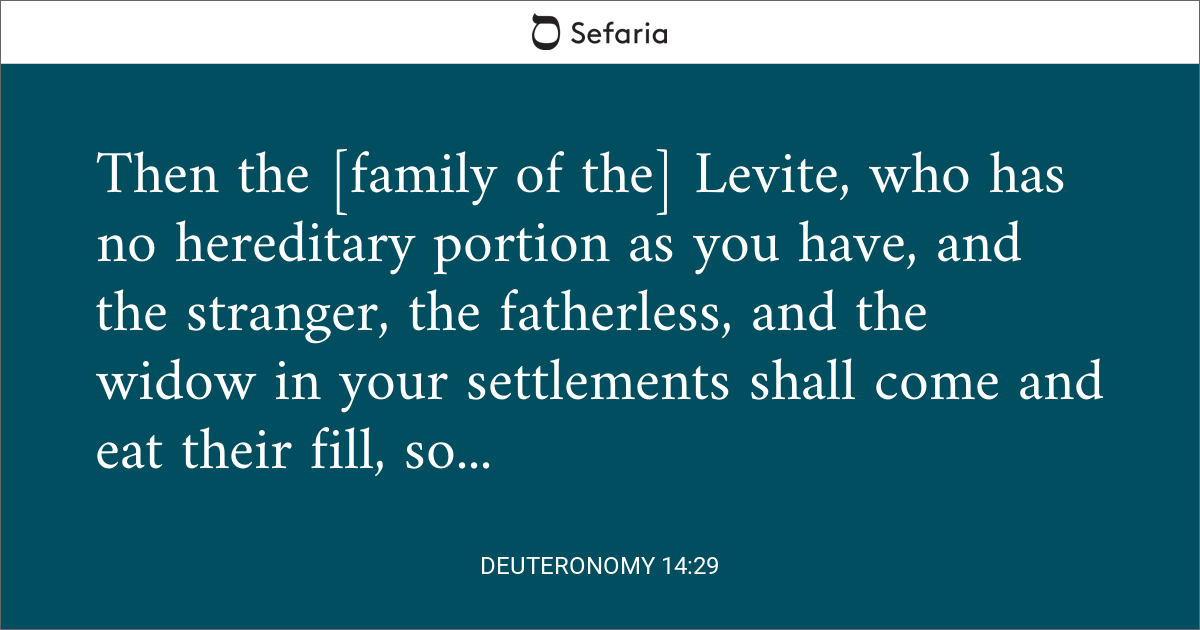 Deuteronomy 14:29