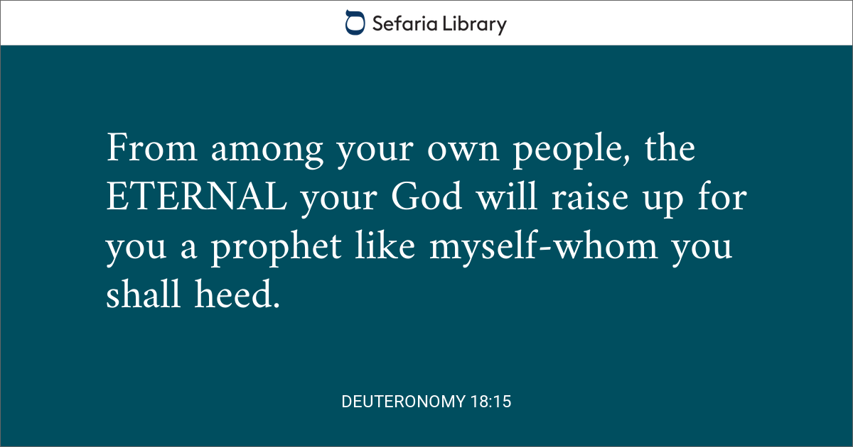 Deuteronomy 18:15
