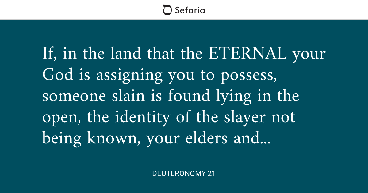 Deuteronomy 21