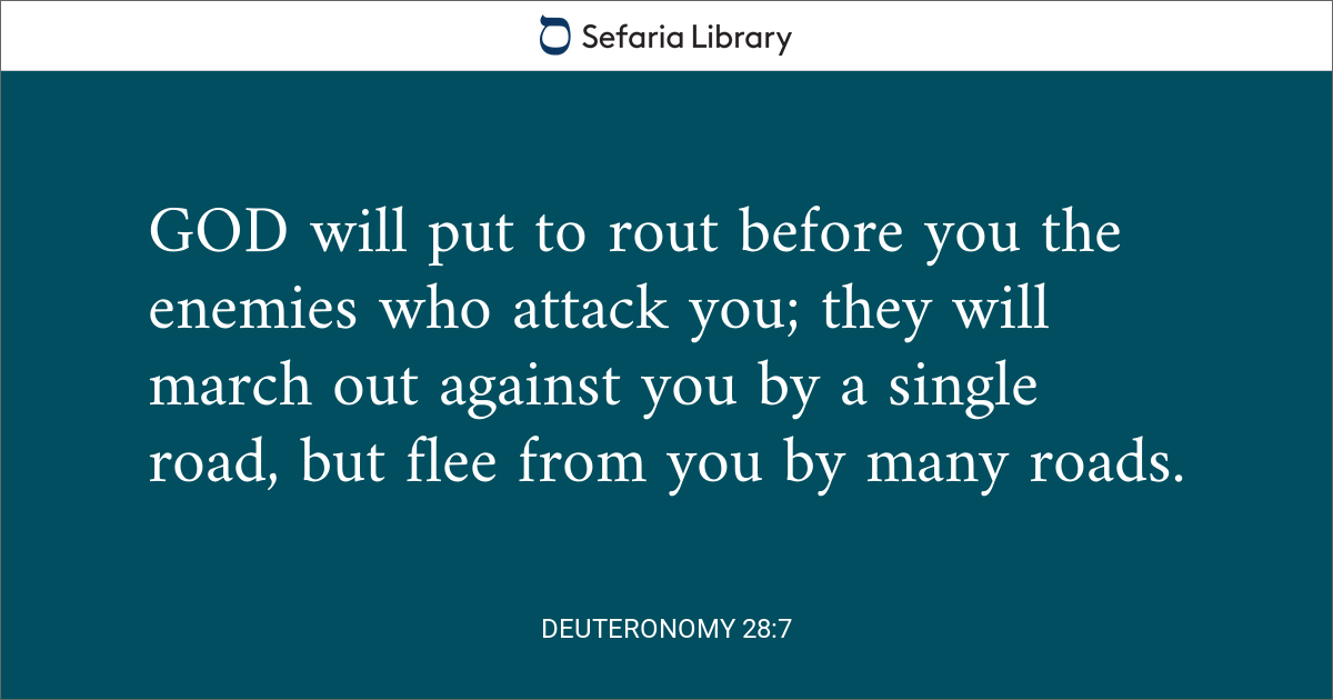 Deuteronomy 28:7