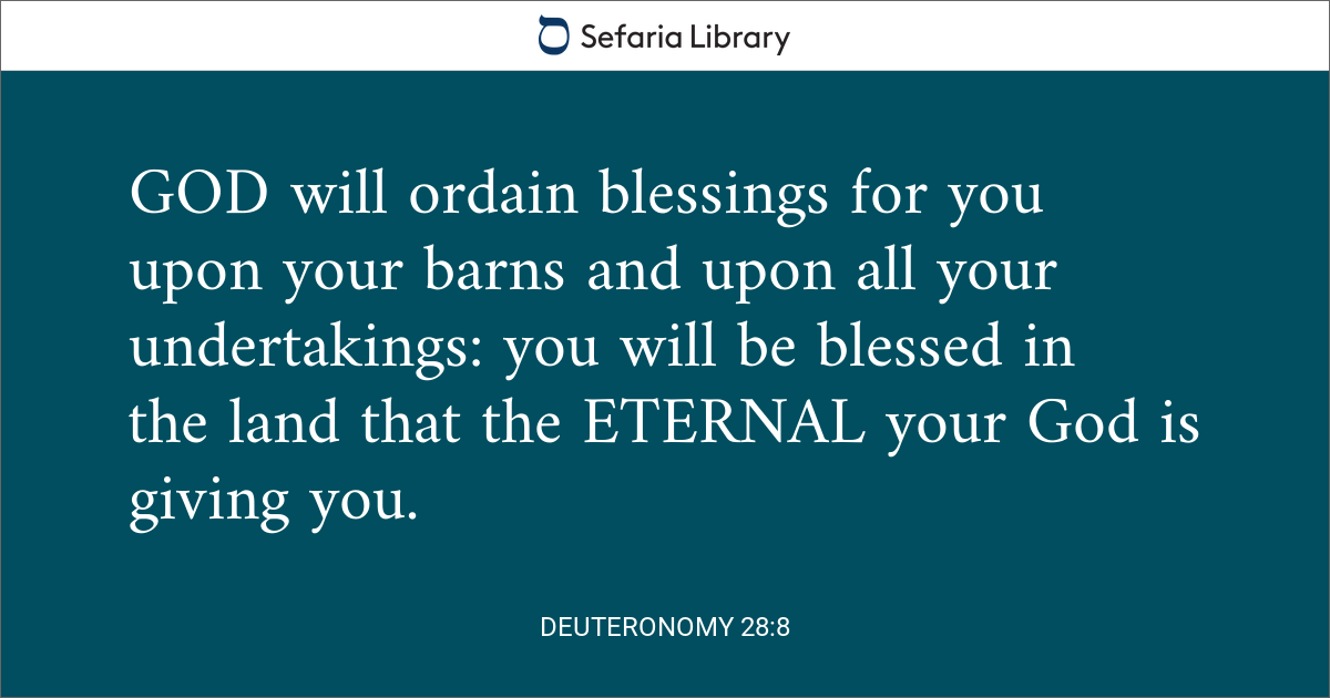 Deuteronomy 28:8