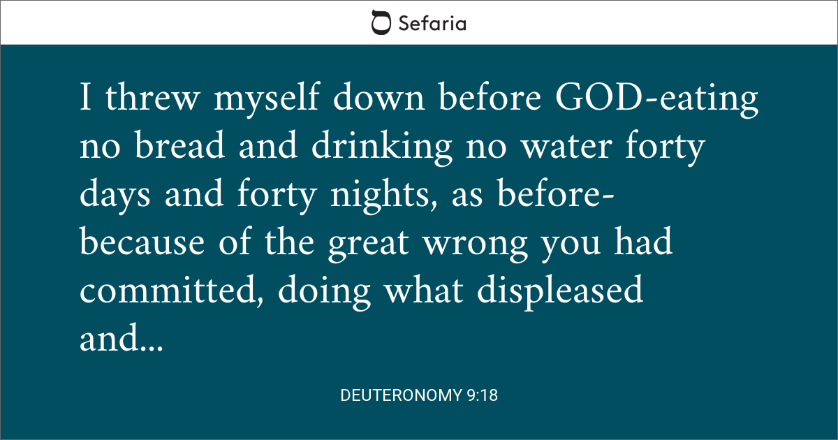 Deuteronomy 9:18