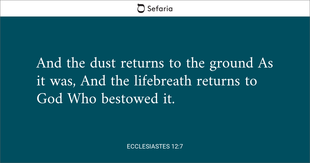 Ecclesiastes 12:7